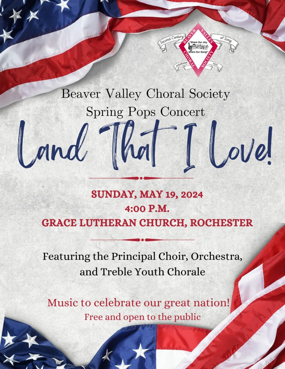 3rd Annual BVCS Pops Concert: “Land That I Love”, May 19th | Beaver ...